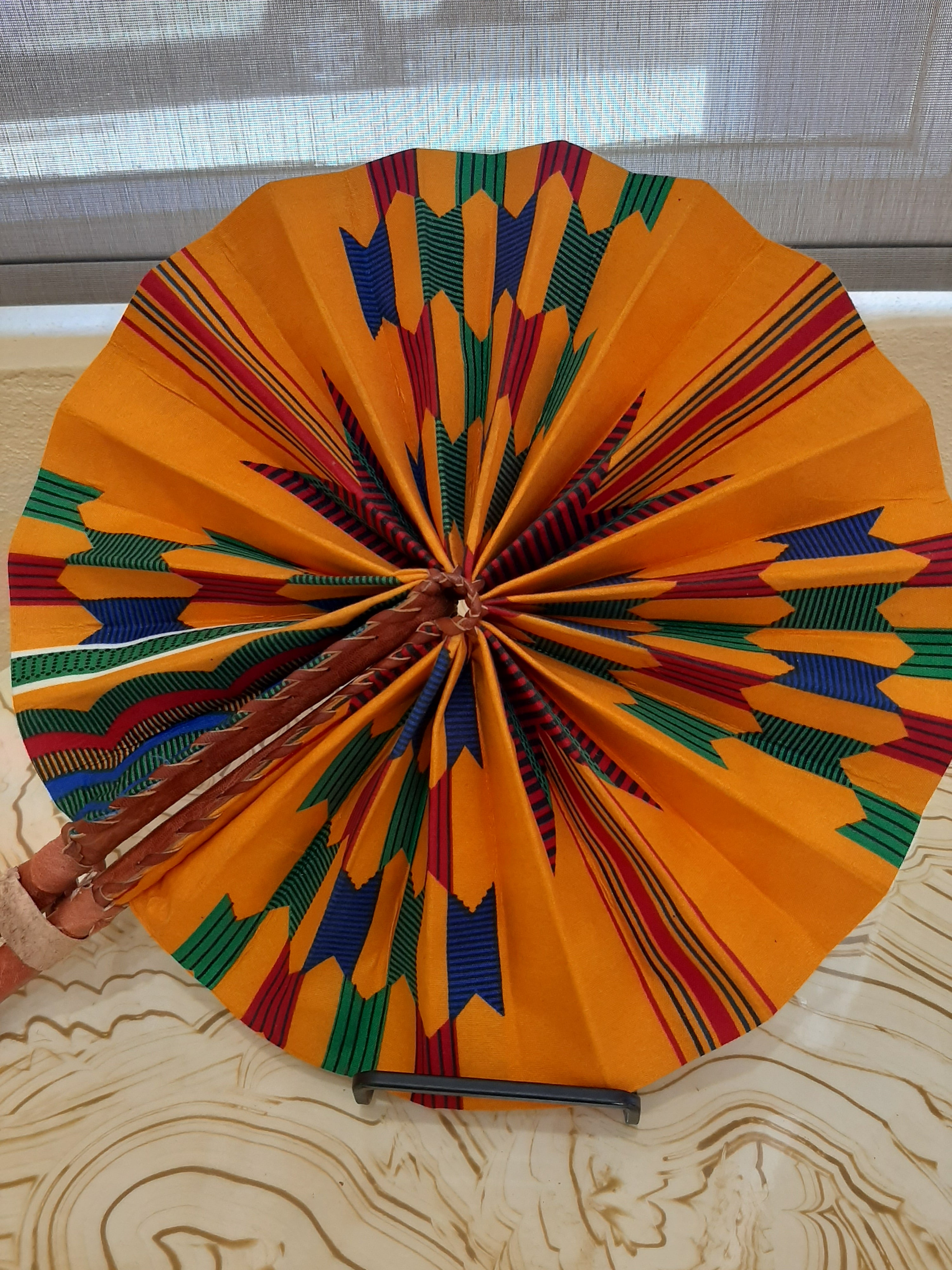 Ankara Hand Fan – Black Food Bookstore and Culture Shop